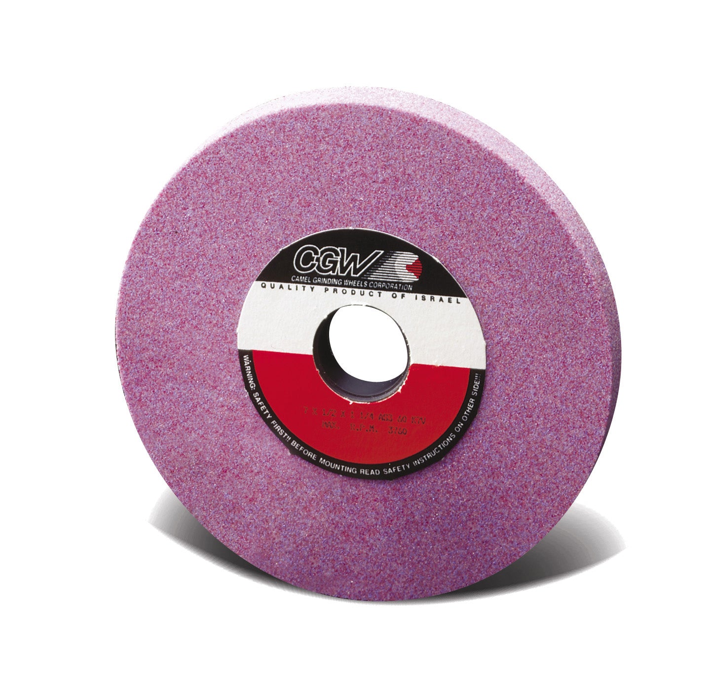 8" X 1/2" X 1-1/4" T1 PA-46H 46-Grit Pink Aluminum Oxide Surface Grind ...